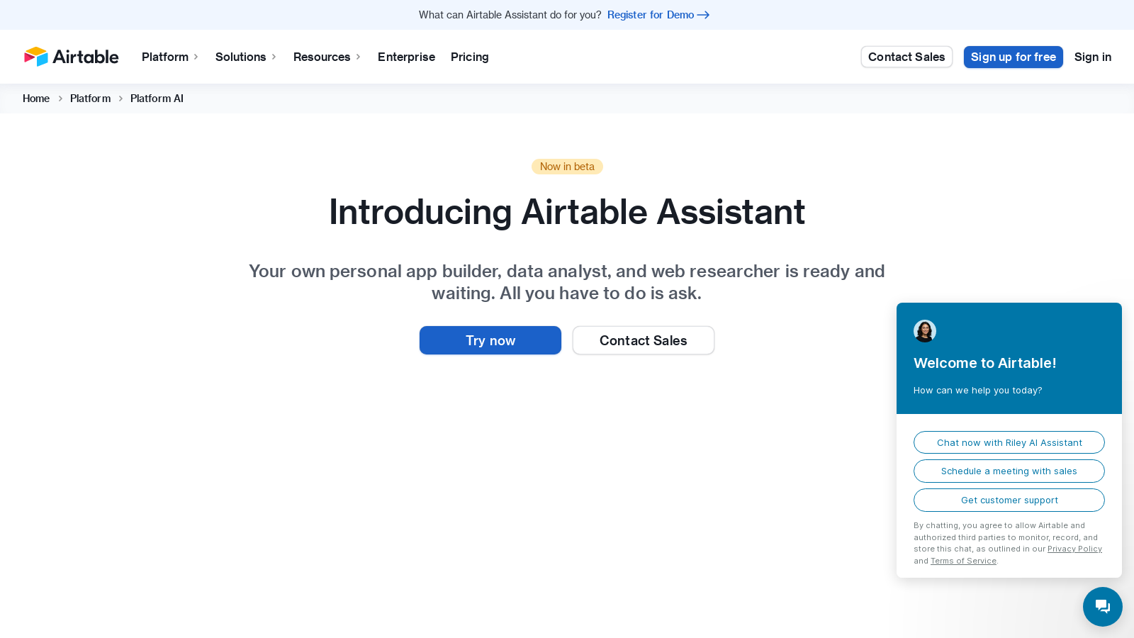 Airtable AI assistant