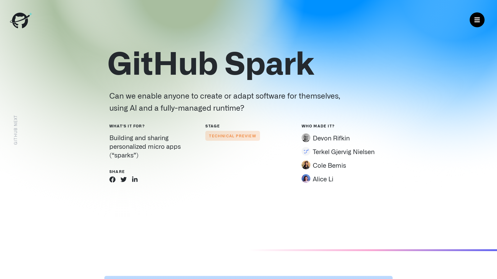 GitHub Spark