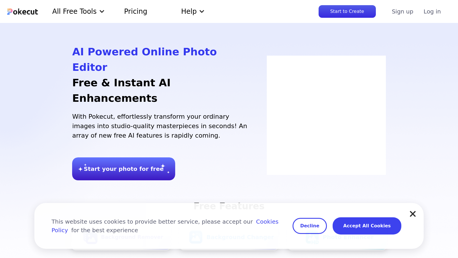 Pokecut: AI Powered Online Photo Editor