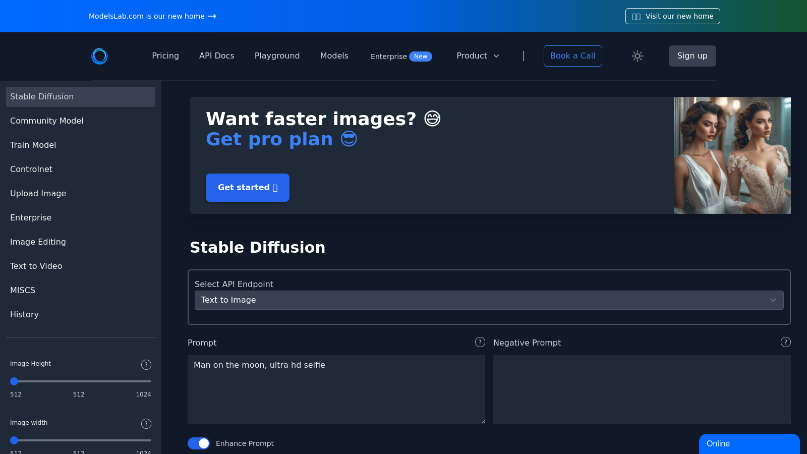Stable Diffusion API